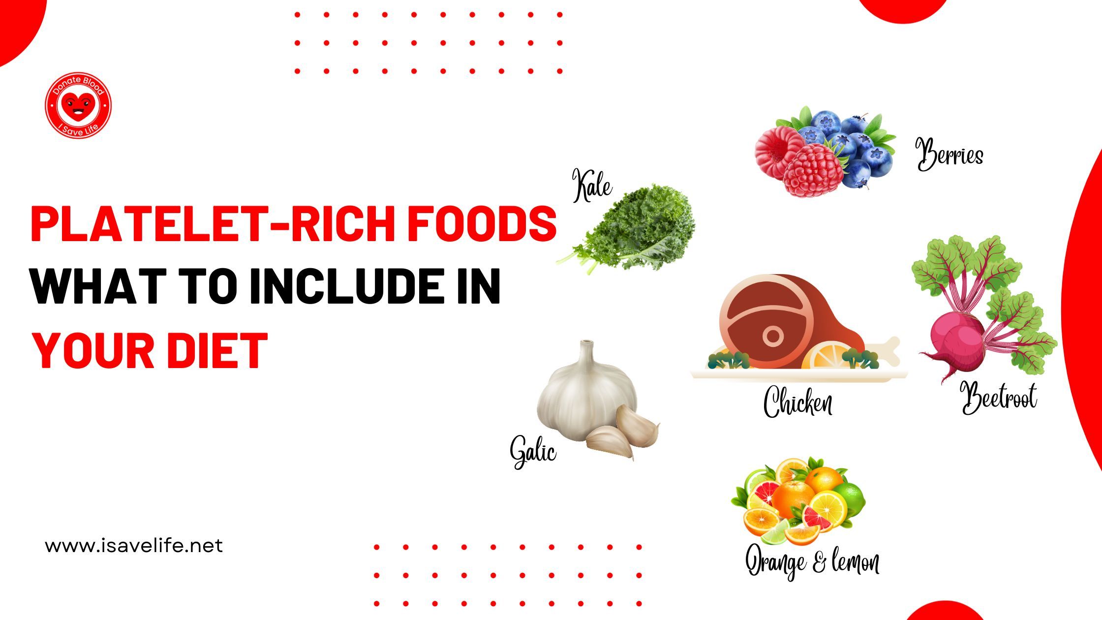 Platelet Rich Foods What To Include In Your Diet By ISaveLife
